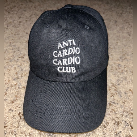 Accessories | Anti Cardio Cardio Club Black Hat | Poshmark